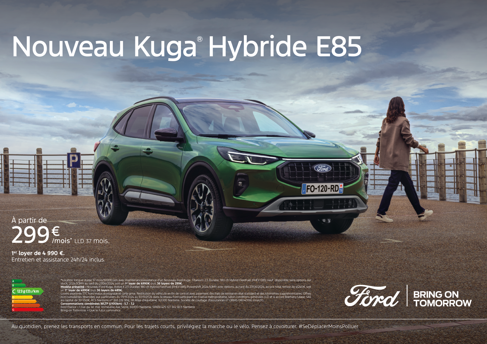 Nouveau SUV Ford Kuga hybride et compatible avec le carburant éthanol ...